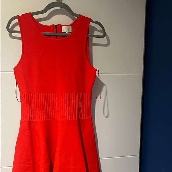 Milly | Dresses | Milly Vibrant Red Mini Dress | Poshmark